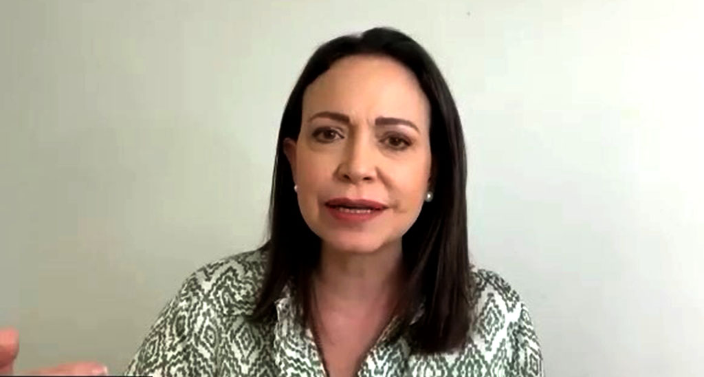 María Corina aseguró que no se irá de Venezuela, "el que se va es ...