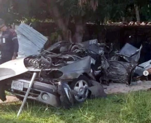 Mueren tres personas en terrible accidente de tránsito en Bolívar