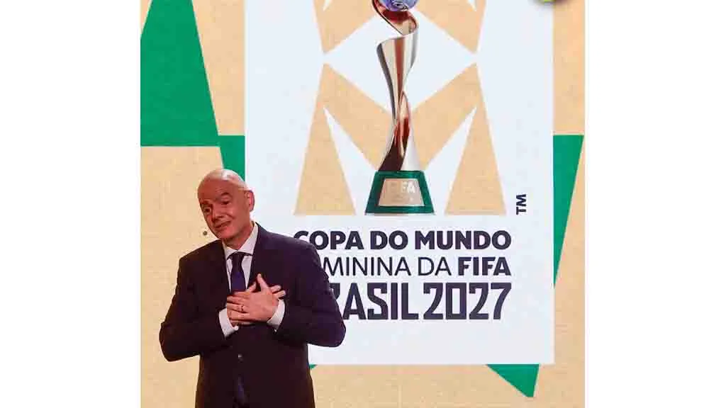 FIFA lanzó en Brasil el logo del Mundial Femenino de Futbol 2027