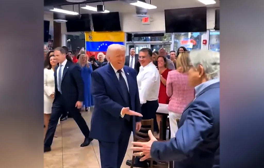 Donald Trump se reunió con venezolanos en El Arepazo en Doral-Florida ...