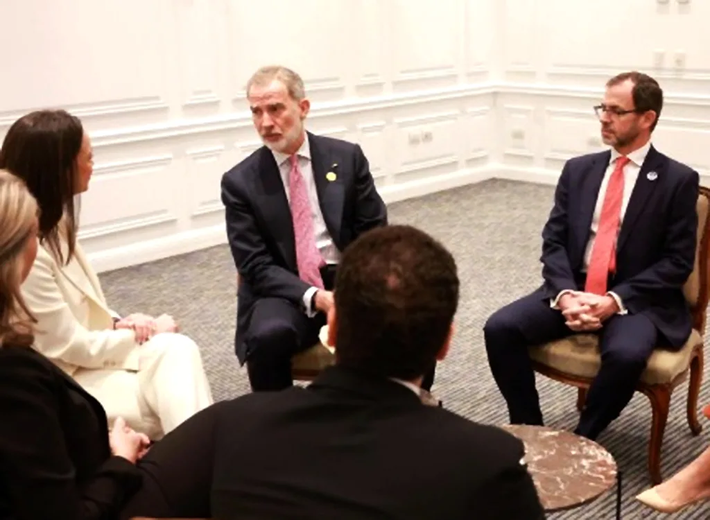 María Corina Machado y el Rey Felipe de España se reunieron en Chile