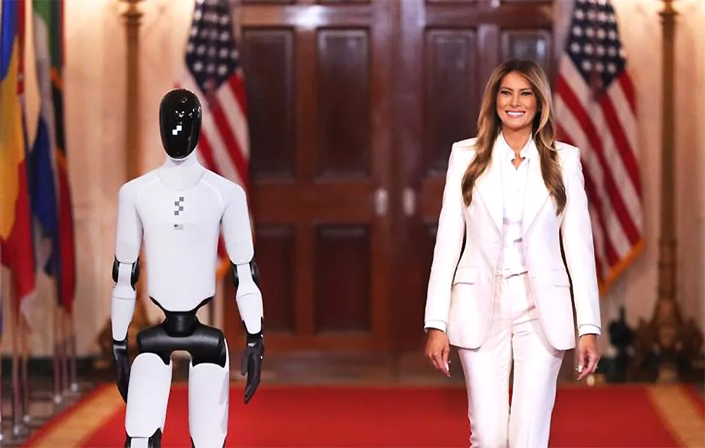 Melania Trump presenta al humanoide "Figure 3" en la Casa Blanca (Video)